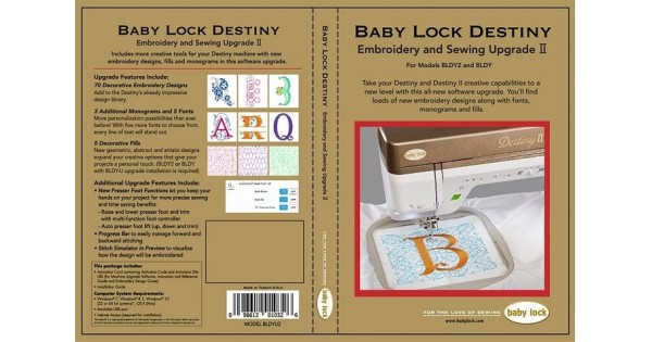 Babylock, Embroidery, Software